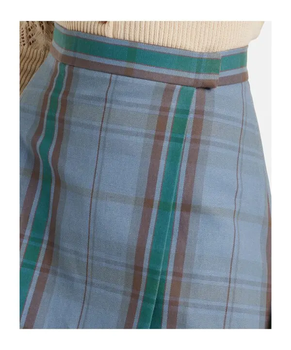 VIVIENNE WESTWOOD Cut Off Tartan Miniskirt