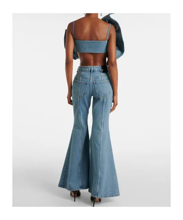 Nina Ricci Bow-detail Denim Top