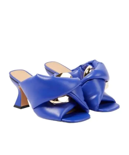 J.W.ANDERSON Chain Twist Faux Leather Mules