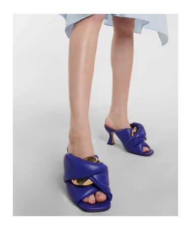J.W.ANDERSON Chain Twist Faux Leather Mules
