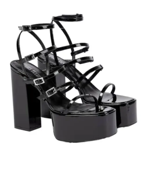 Paris Texas Jessica Leather Platform Sandals