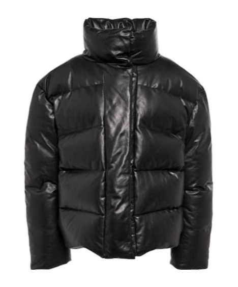 Magda Butrym Leather Puffer Jacket - Black