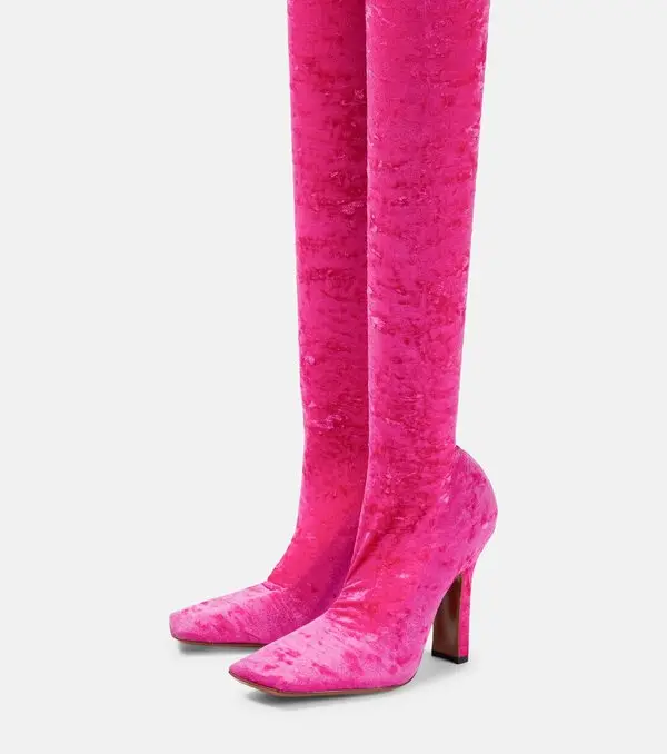 Vetements Velvet Over-the-knee Boots