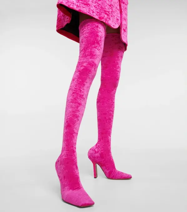 Vetements Velvet Over-the-knee Boots