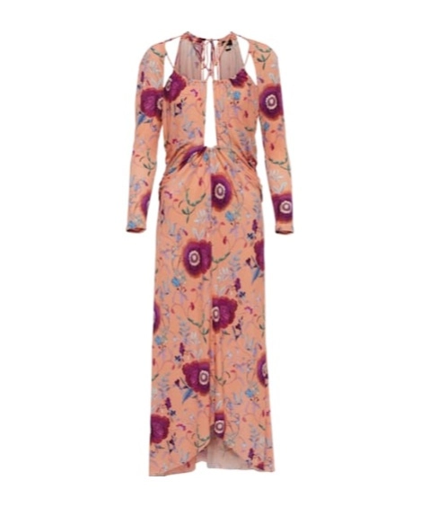 Isabel Marant Étoile Jadessi Floral Cutout Midi Dress