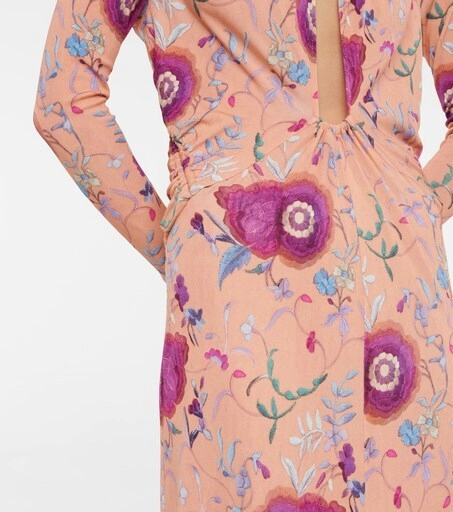 Isabel Marant Étoile Jadessi Floral Cutout Midi Dress