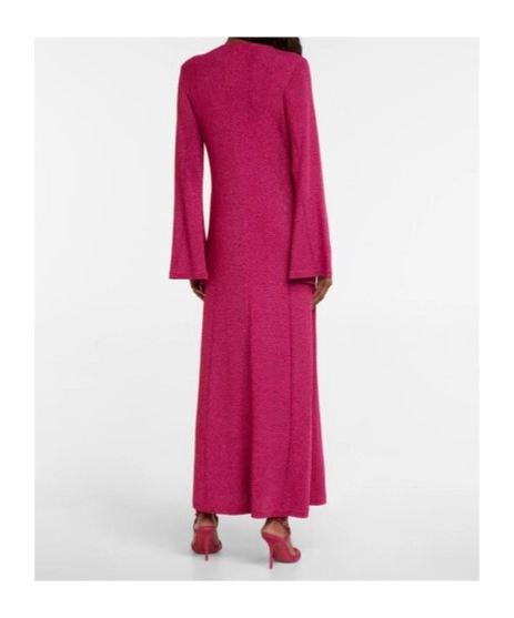 Dodo Bar Or Metallic Knit Maxi Dress