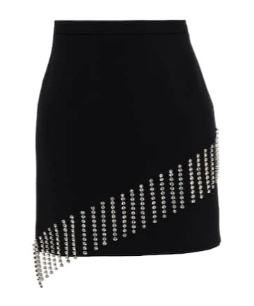 CHRISTOPHER KANE Embellished High-rise Miniskirt - Black