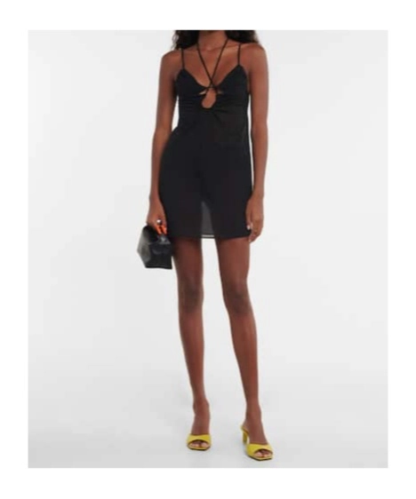 NENSI DOJAKA Cutout Halterneck Minidress