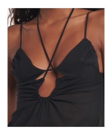 NENSI DOJAKA Cutout Halterneck Minidress