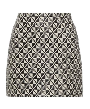 Dodo Bar Or Leather Miniskirt