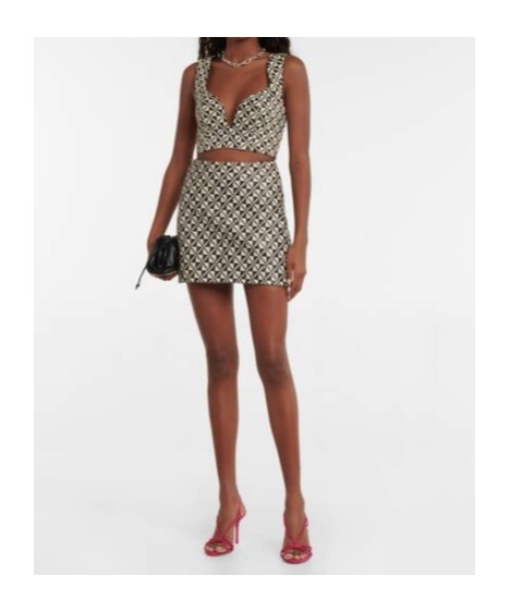 Dodo Bar Or Leather Miniskirt