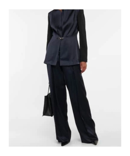 FERRAGAMO Tie-neck Satin Blazer