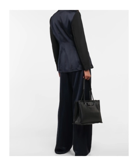 FERRAGAMO Tie-neck Satin Blazer