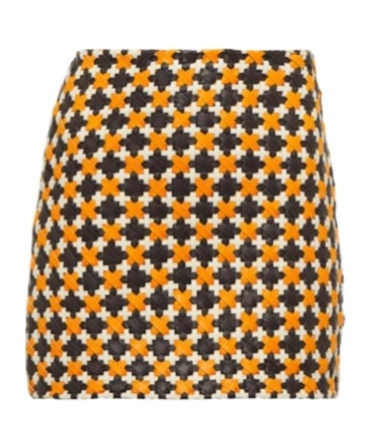 Dodo Bar Or Leather Miniskirt