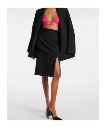 NENSI DOJAKA Tie-trimmed Gabardine Bra