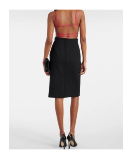 NENSI DOJAKA Tie-trimmed Gabardine Bra