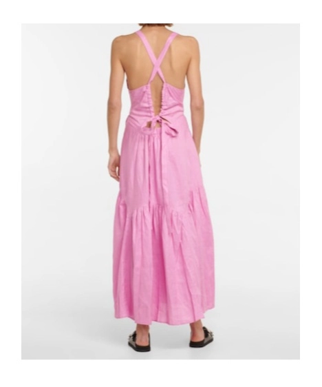LEE MATHEWS Ali Linen Maxi Dress