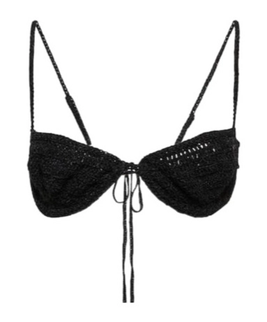 Magda Butrym Crocheted Cotton-blend Bra