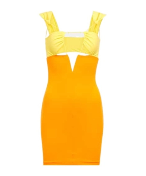 NENSI DOJAKA Cutout Minidress - Orange