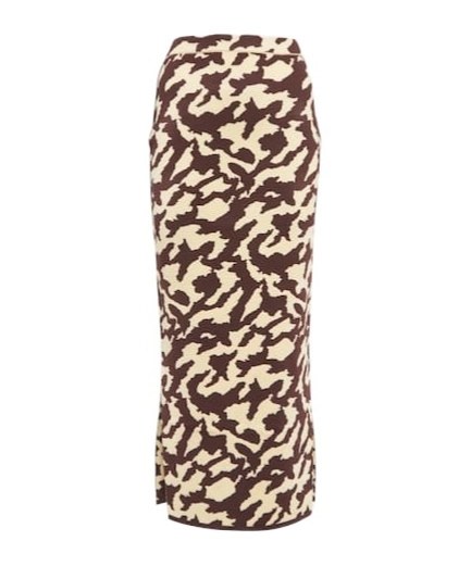 Nanushka Jenny Intarsia Midi Skirt