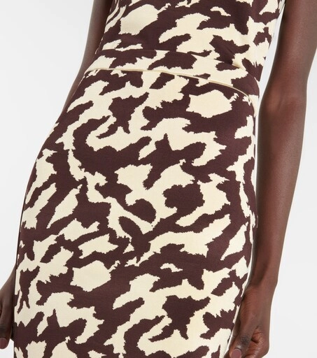 Nanushka Jenny Intarsia Midi Skirt