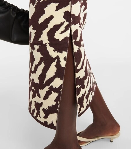 Nanushka Jenny Intarsia Midi Skirt