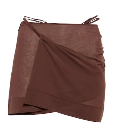 NENSI DOJAKA Asymmetric Wrap Miniskirt