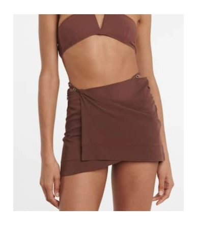 NENSI DOJAKA Asymmetric Wrap Miniskirt