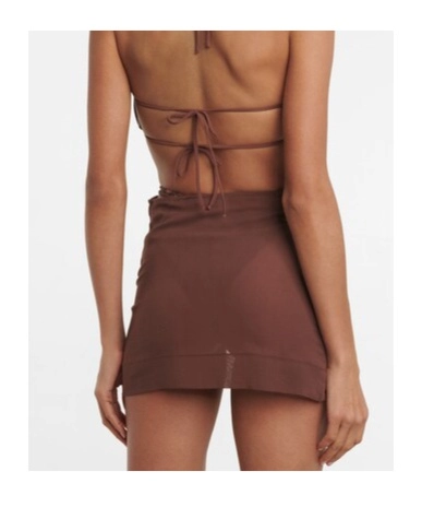 NENSI DOJAKA Asymmetric Wrap Miniskirt