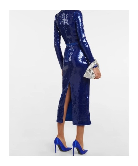 David Koma Sequined Mockneck Crop Top
