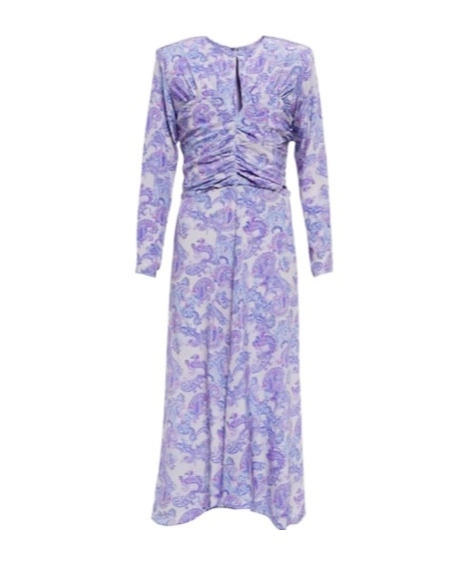 Isabel Marant Étoile Telima Paisley Silk Midi Dress - Blue