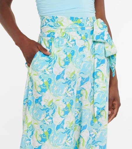 Melissa Odabash Natasha Printed Wide-leg Pants
