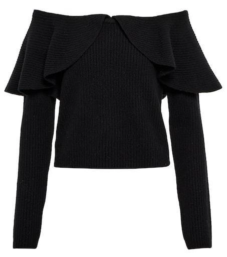 Altuzarra Hasla Off-shoulder Wool-blend Sweater