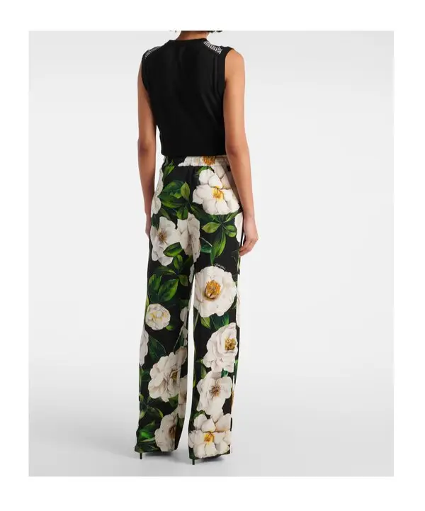 Dolce & Gabbana Floral Pattern Casual Pants