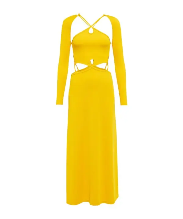 Christopher Esber Openwork Ribbed Knit Dress