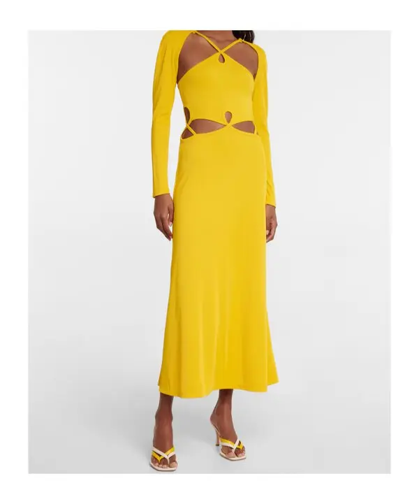 Christopher Esber Openwork Ribbed Knit Dress