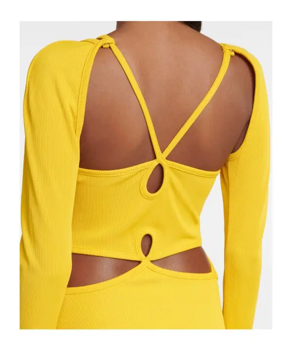 Christopher Esber Openwork Ribbed Knit Dress