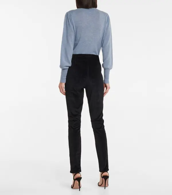 Veronica Beard Multi-button Denim Trousers