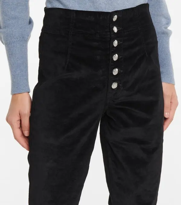Veronica Beard Multi-button Denim Trousers