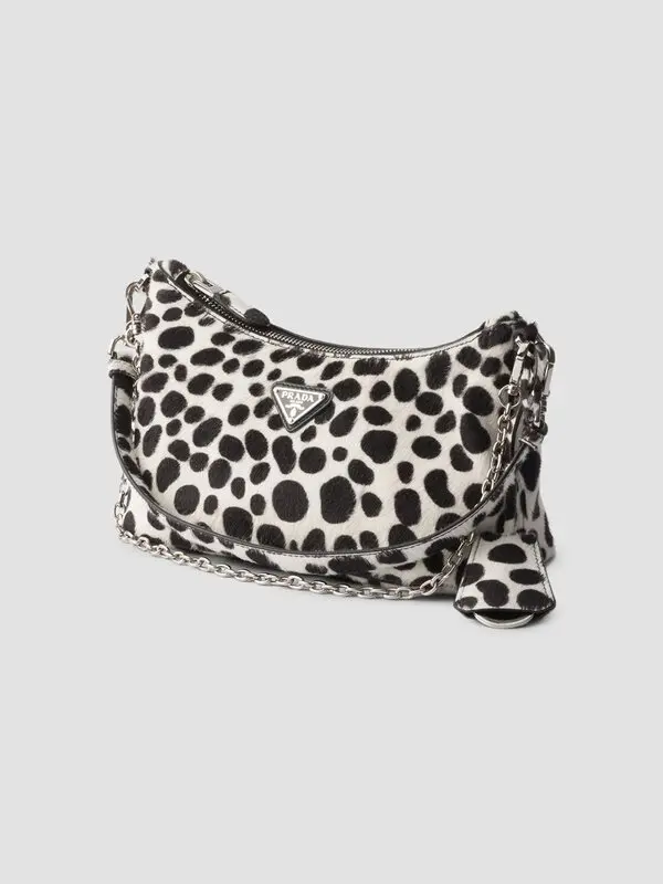 Prada Printed Calf Hair Mini Shoulder Bag