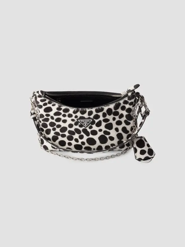 Prada Printed Calf Hair Mini Shoulder Bag