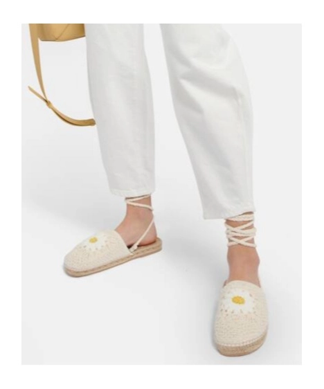 Alanui Daisy Crochet Espadrilles