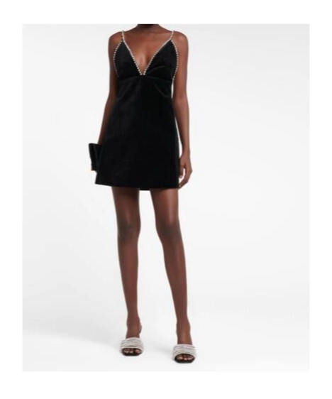 Dodo Bar Or Embellished Velvet Minidress