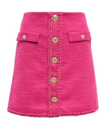 Rebecca Vallance Anita Tweed Miniskirt - Pink