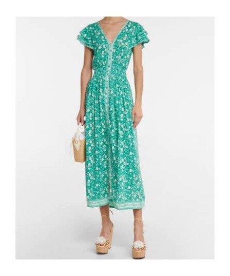 Poupette St Barth Della Floral Midi Dress