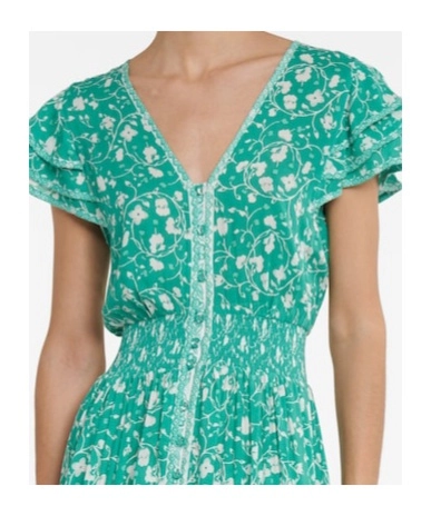 Poupette St Barth Della Floral Midi Dress