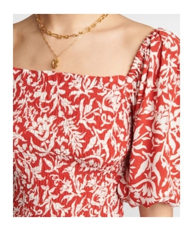 Polo Ralph Lauren Floral Shirred Crêpe Top