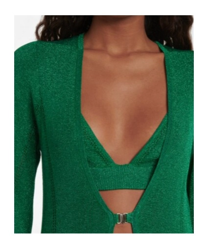 Dodo Bar Or Metallic Knit Maxi Dress