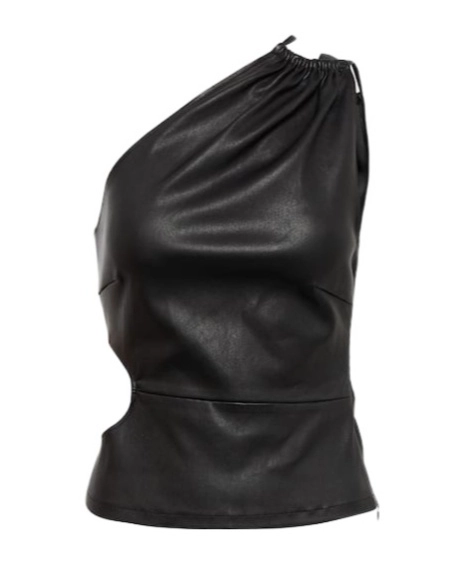 Amiri Cutout Leather Top